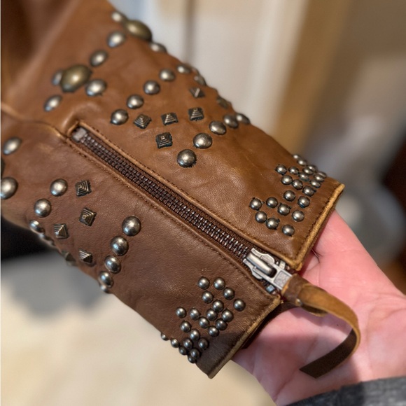 Double D Ranch | Jackets & Coats | Double D Leather Jacket With Studs ...
